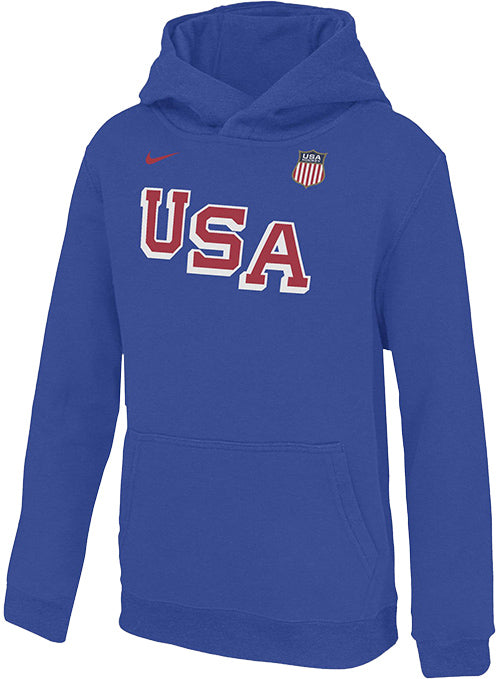 Youth Nike USA Hockey Olympic Club Fleece Hooded Sweatshirt – USA ...